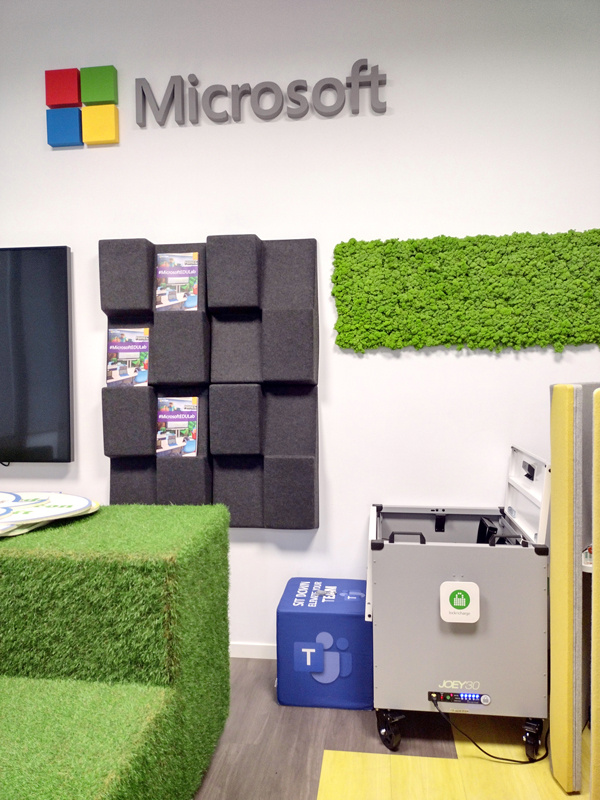 MicrosoftEDULab features Joey Charging Carts | LocknCharge